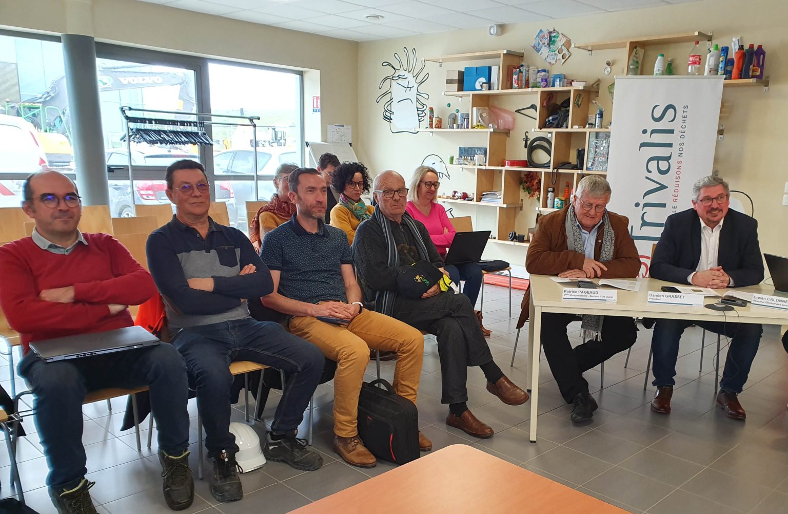 CSR Trivalandes, visite du chantier et coopération - Trivalis